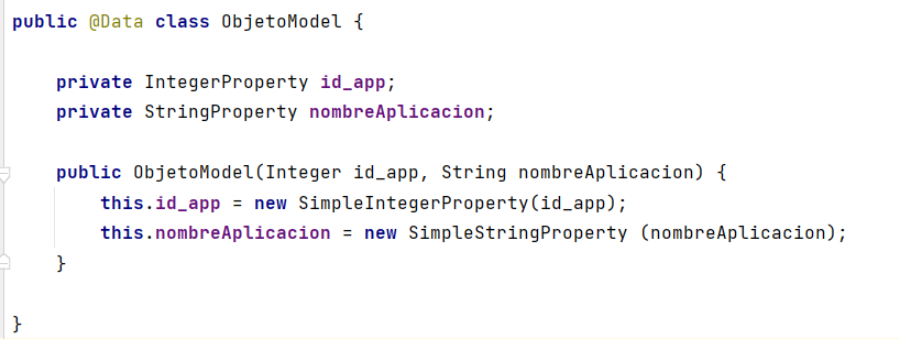 Cargar Datos De Un Objeto A Una Tableview En Intellij Usando Javafx Dev Code Light