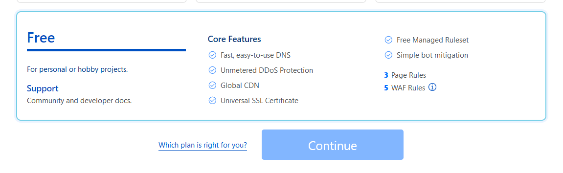 Add a Cloudflare DNS to your domain or website. – DevCodeLight